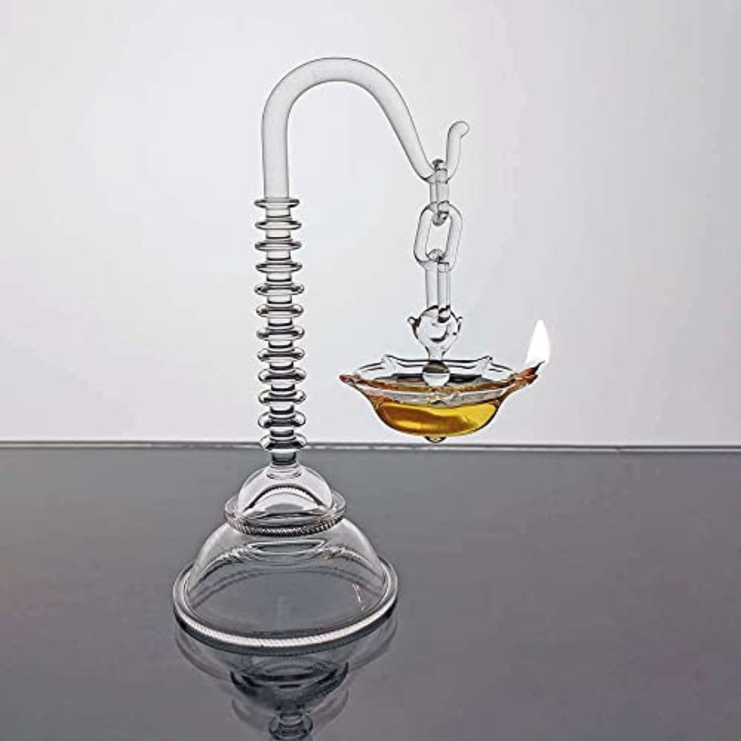 Buy Stand Laman Diya Made of Borosilicate Glass - Elegant, Durable, and ...